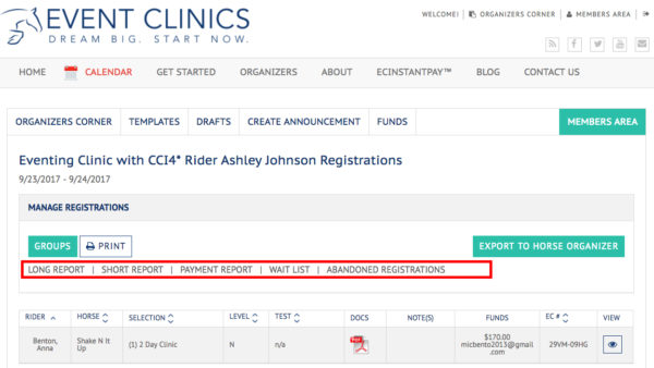 How To Get All Rider Entry Details In A Report | STRIDER