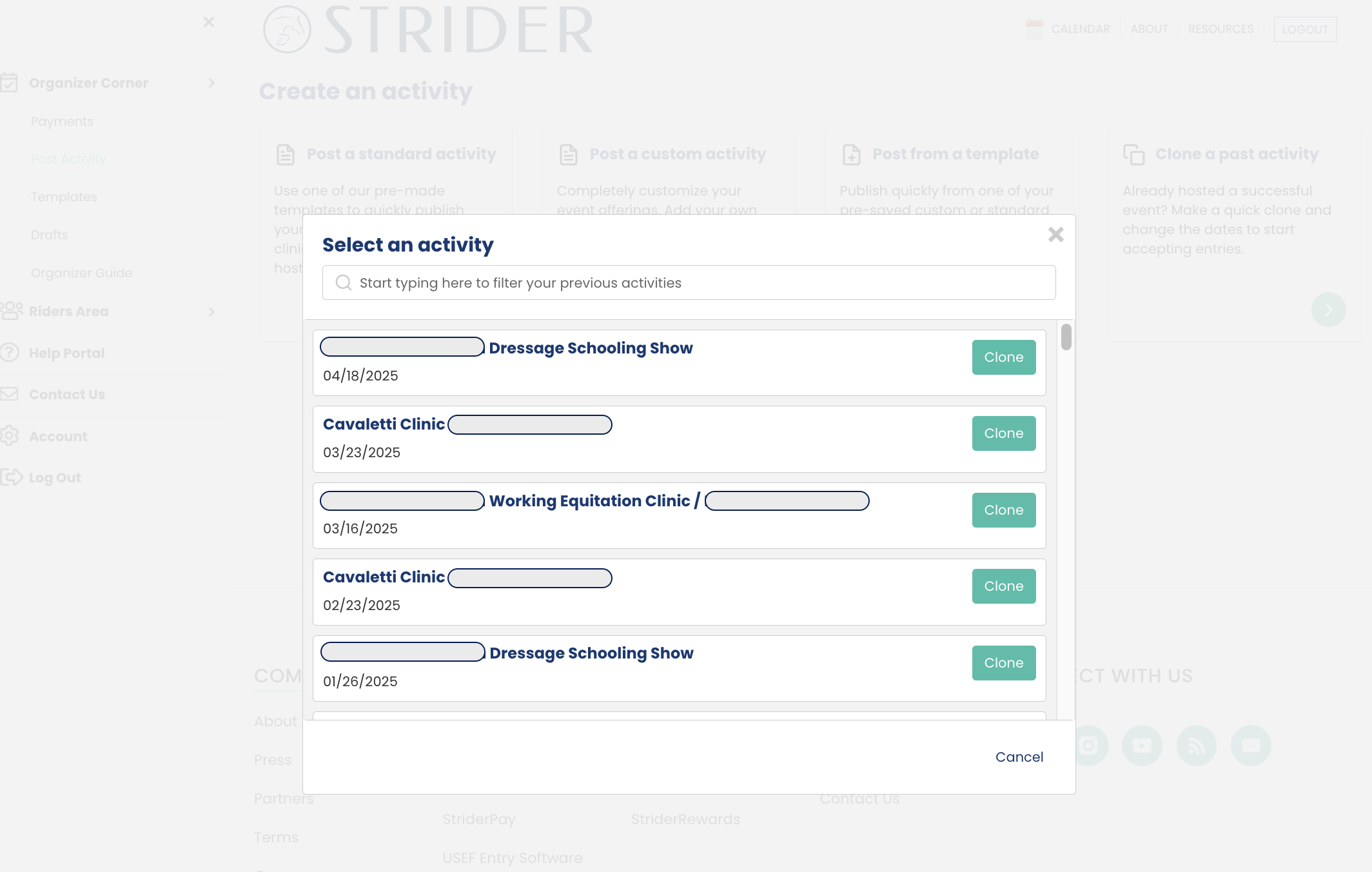 How To Clone A Prior Activity [StriderGold Feature] | STRIDER