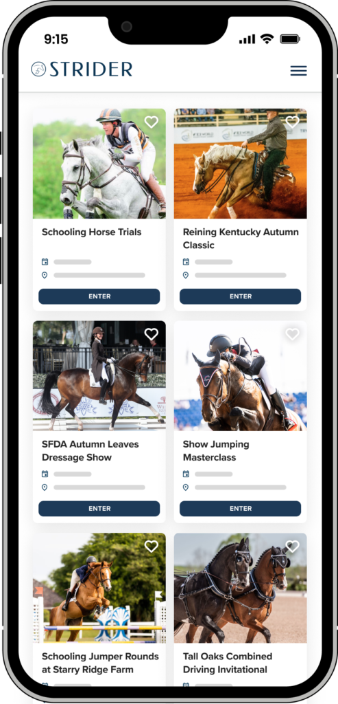 Mobile Mockup – Calendar (1) | STRIDER