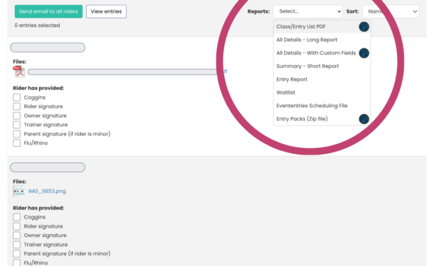 Sample Organizer Reports- The Strider Platform | STRIDER